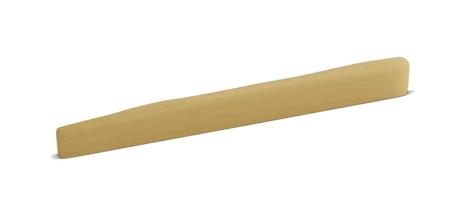 Bone Saddle – Fits Many 1997 to 2019 Martin® Guitars with Undersaddle Pickup - Wave Compensated - 10 mm Height - Unbleached