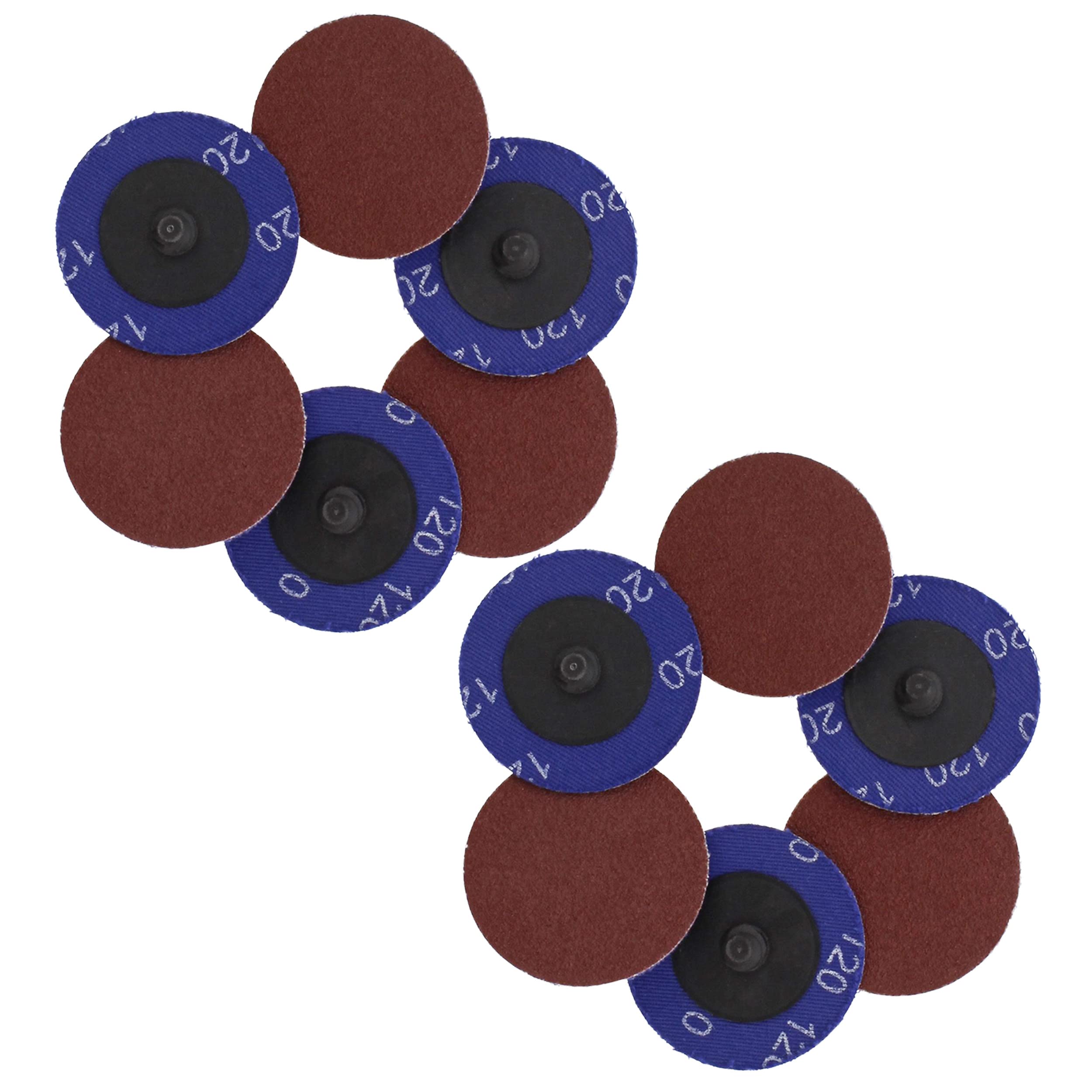 ABN Aluminum Oxide Sandpaper Disc, 50pk - 2in 120 Grit Sanding Disc Set, Circle Sander Pads Abrasive Round Sandpaper