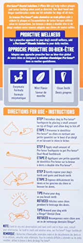Pro-Sense Dental Solutions for Dogs, Enzymatic Formula, 3-Piece Kit