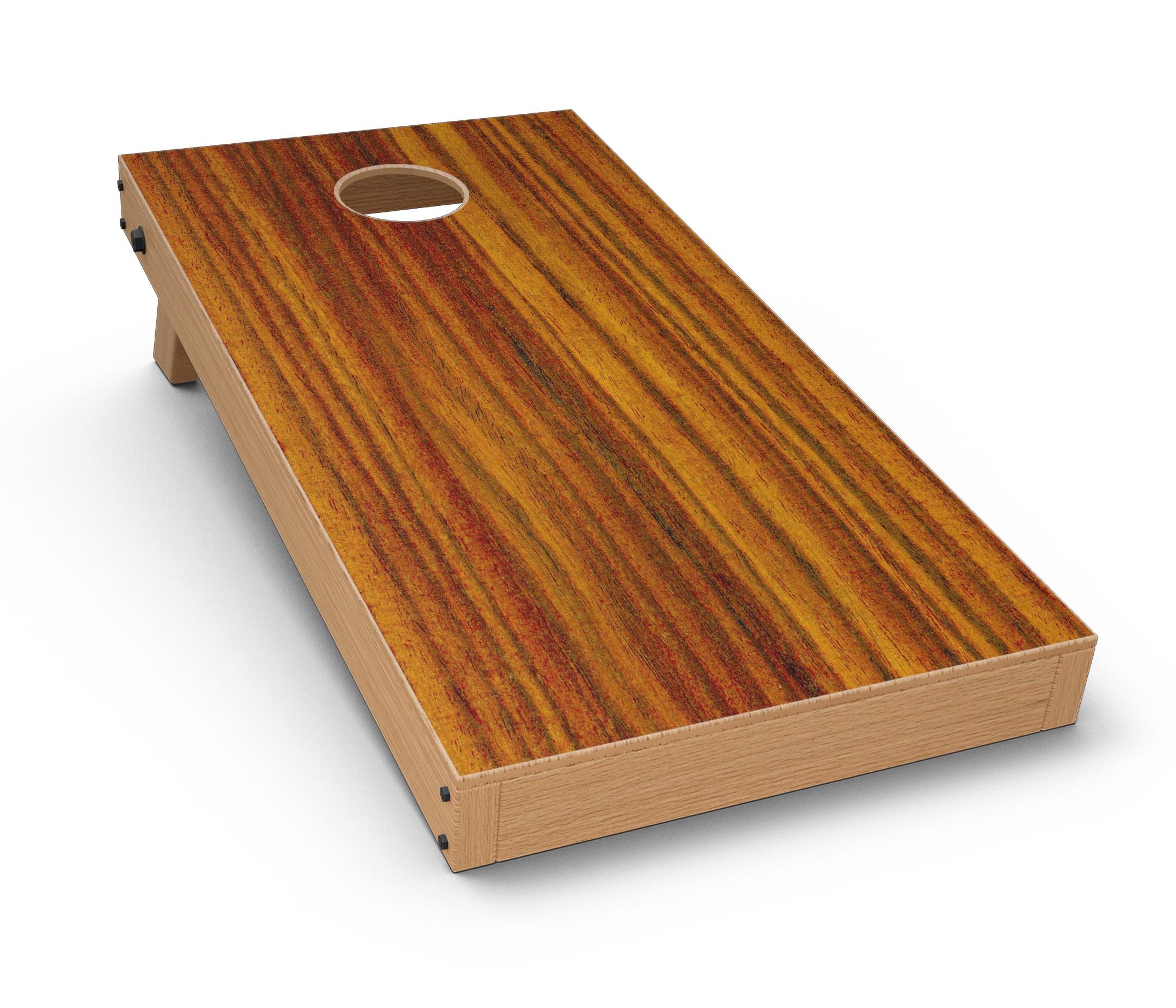 Design Skinz Wood Skin Set for Cornhole (Skin Only) - Bright Red Ebony Woodgrain