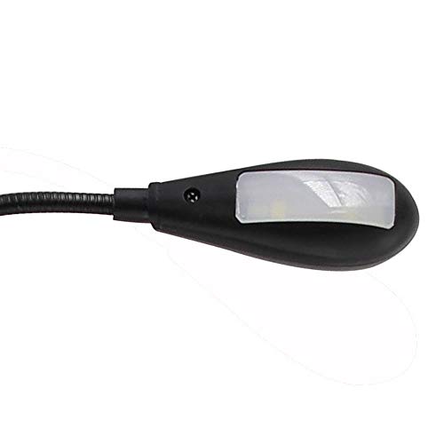 HanerdunĀ® Bright LED USB Lamp Light Reading Lamp for Laptop Flexible Neck Black