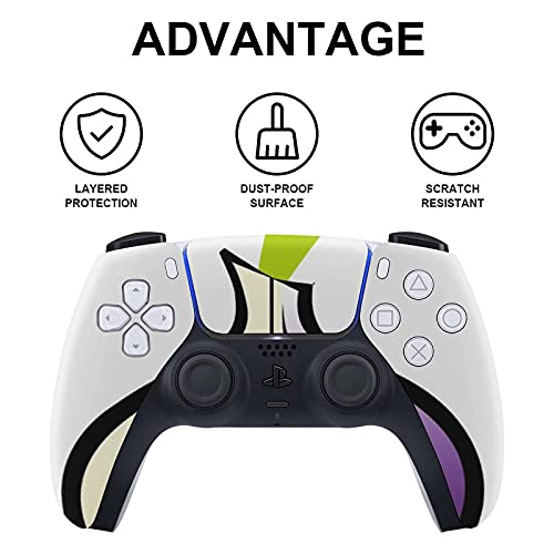 PlayStation 5 optical drive version sticker protective cover, Tor Logo ps5 controller protective shell (compatible with ps5 optical drive)