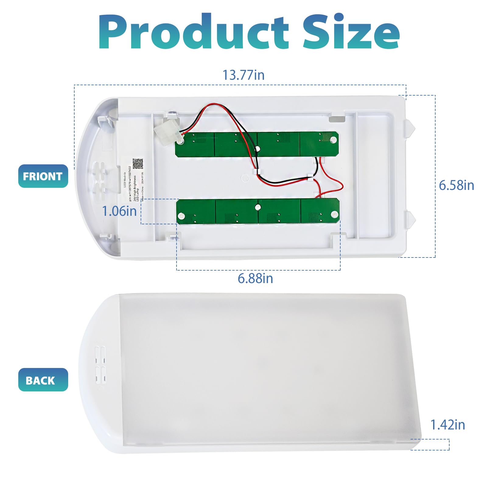 W11527432 W11387579 W11333374 Whirlpool Amana Compatible with Refrigerator Light Assy Module Brand W11042554 W11101384 Replacement