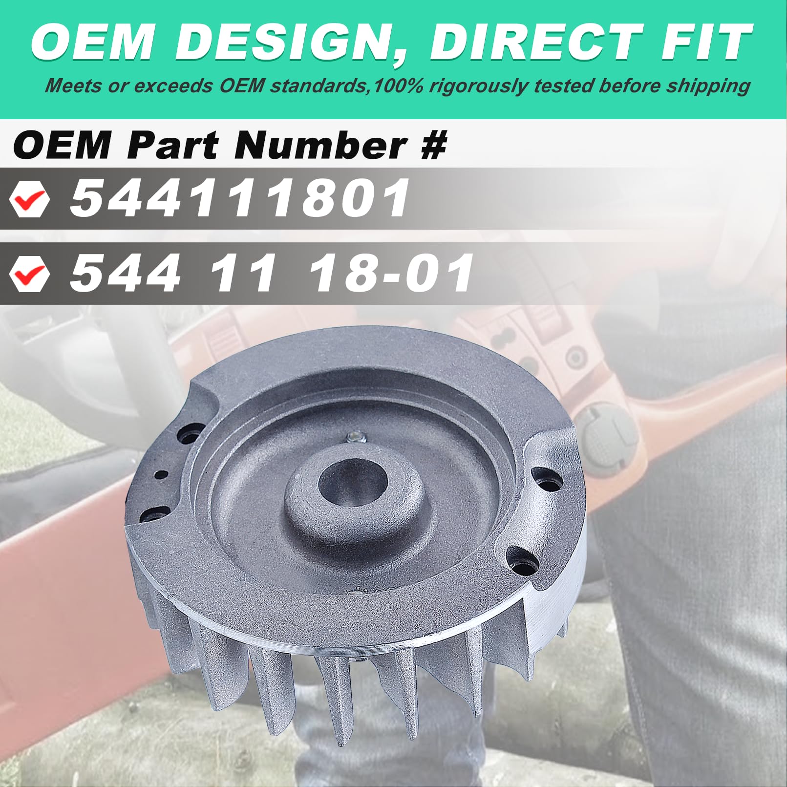 Adefol Flywheel Assembly for HUSQVARNA 445 445E 450 450E Gas Chainsaw #544 11 18-01