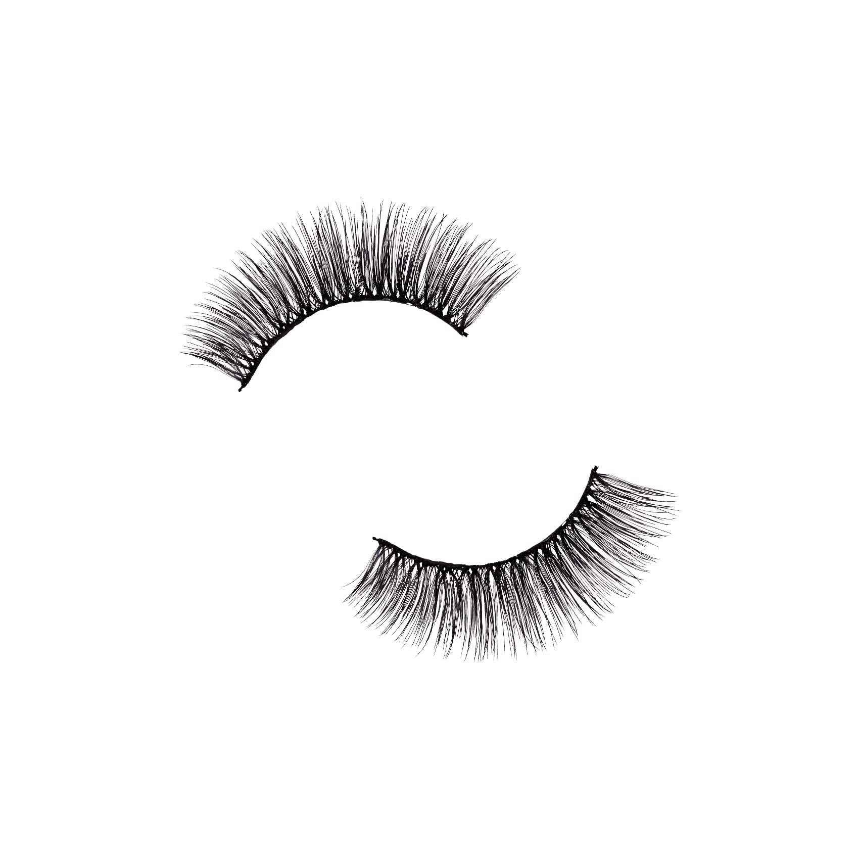 KISS Looks So Natural False Eyelashes Multipack, Lightweight & Comfortable, Tapered End Technology, Reusable, Cruelty-Free, Contact Lens Friendly, Style 'Poise', 5 Pairs Fake Eyelashes