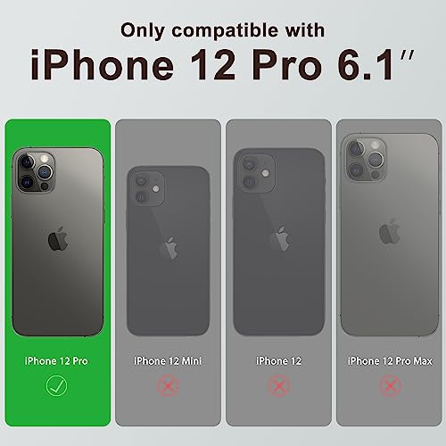 DEENAKIN iPhone 12 Pro Magnetic Case with Screen Protector and Enhanced Camera Cover,[Suitable for Magsafe] Soft Flexible Gel Rubber Bumper Protective Phone Case for iPhone 12 Pro 6.1" Hot Pink