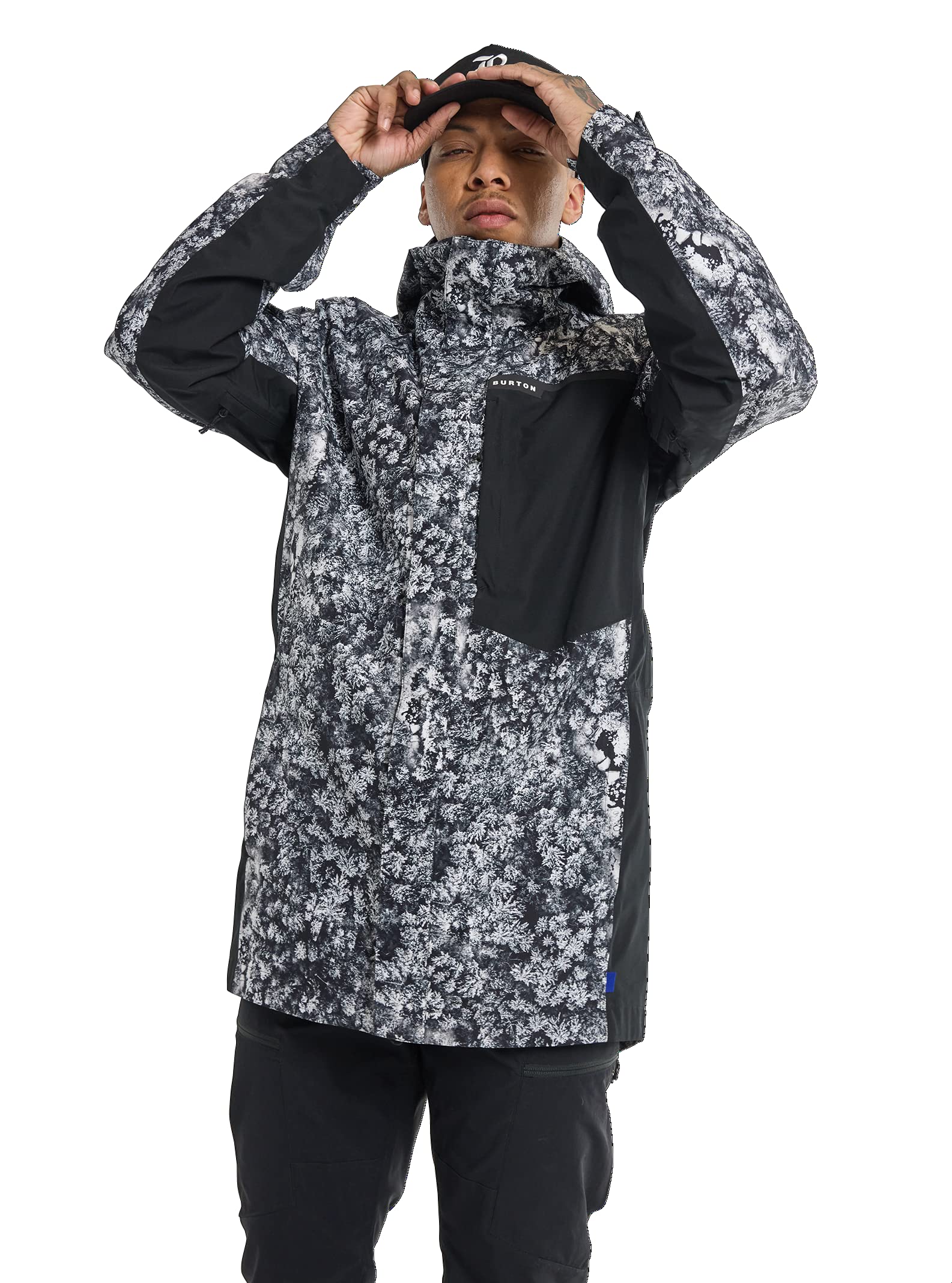 Burton Men's Standard Veridry 2L Rain Jacket, Aerial Pines/True Black, Large