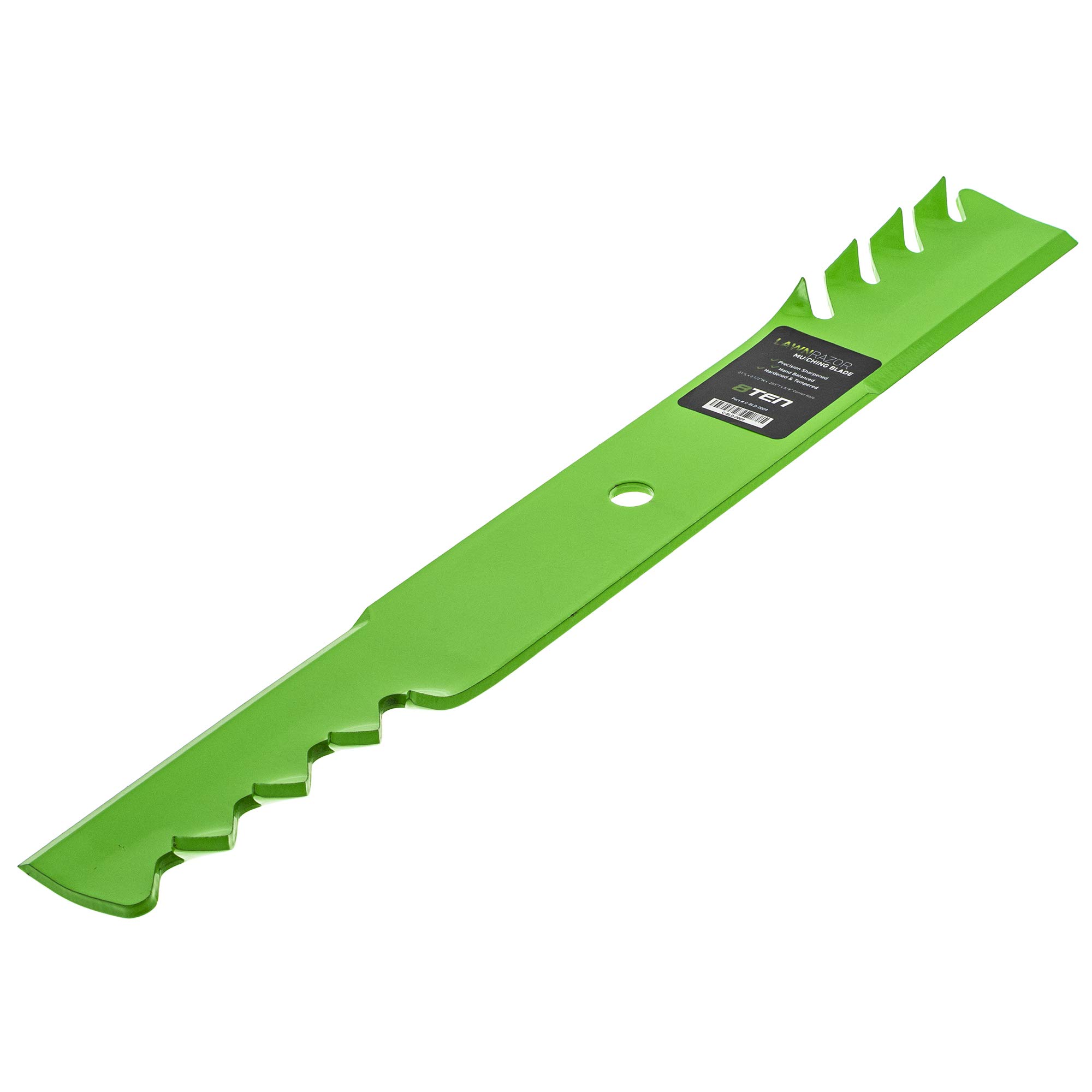8TEN LawnRAZOR Mower Blade for Wright Stander 1520842 71440003 Husqvarna iZ4217 539101733 539102093 (Toothed Mulching) 2 Pack
