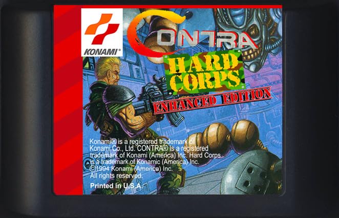 Contra: Hard Corps Enhanced Edition (Sega Genesis / Megadrive) - Reproduction Cartridge