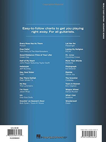 Acoustic Songs - Really Easy Guitar Series: 22 Songs with Chords, Lyrics & Basic Tab