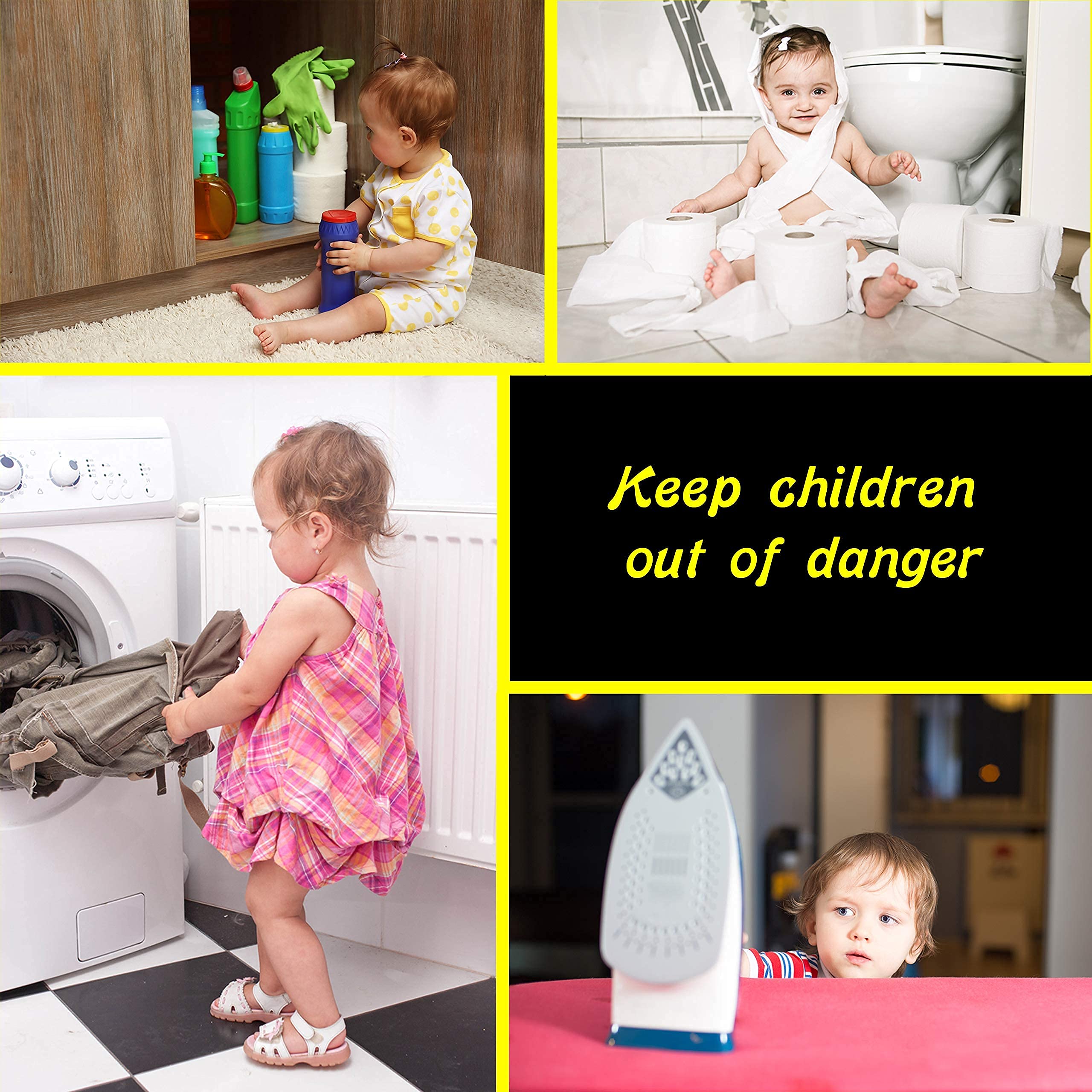 New & Improved - Door knob Baby Safety Cover - 5 Pack - Deter Little Kids from Opening Doors with A Child Proof Door Handle Lock - Driddle