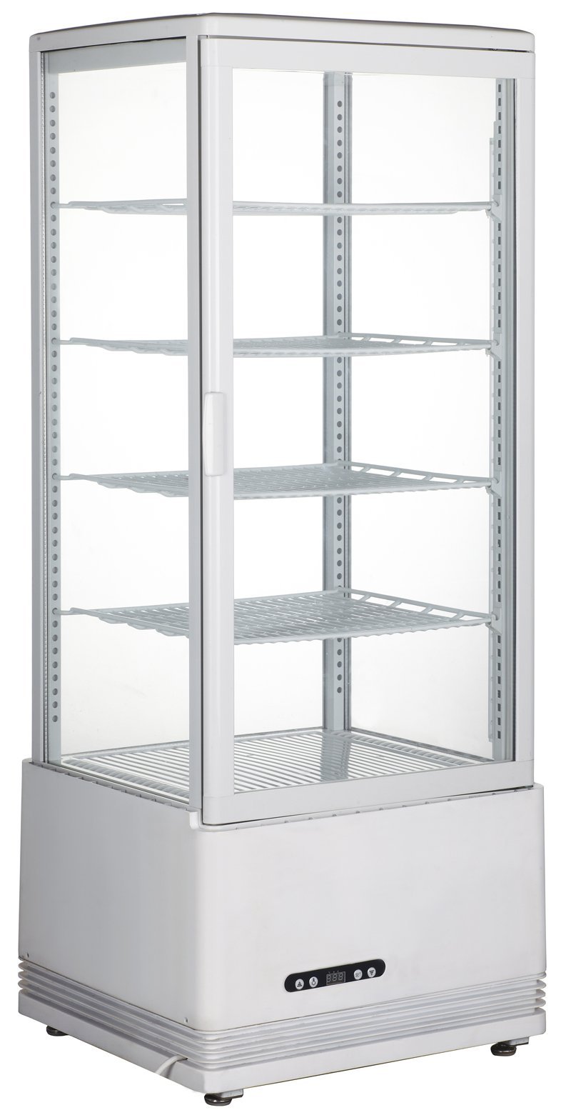 TECHTONGDA Commercial Refrigerator Cake Display Case Pie Beverage Refrigerated Cabinet Showcase 110V 35.6-53.6 F