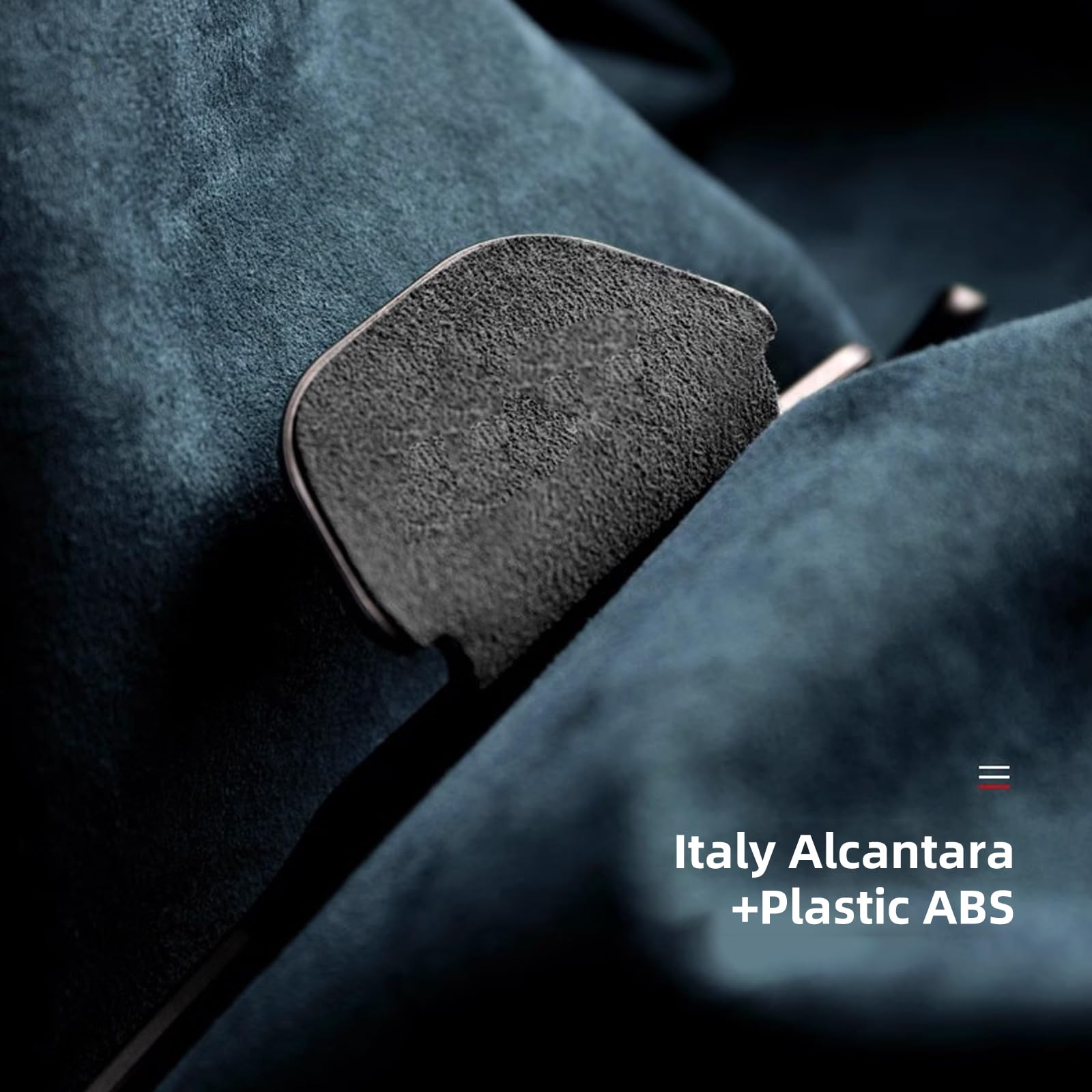 Alfanxi Car Front Seat Hook Organizer Alcantara Material Hanger Compatible with Tesla Model Y/3 All Models(Grey)
