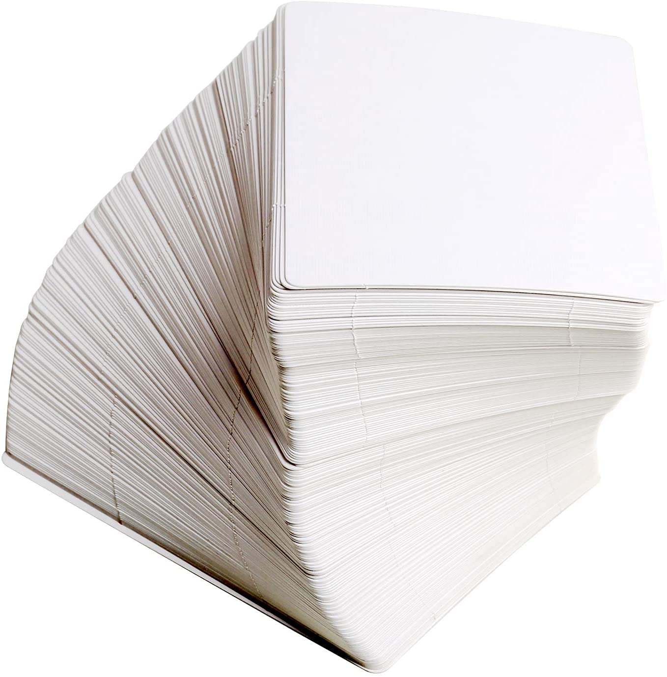 Teskyer Blank Playing Cards, Poker Size, Linen Finish, Double Sides Blank Index Flash Cards for Writing, Drawing, DIY Game Cards Gift Cards