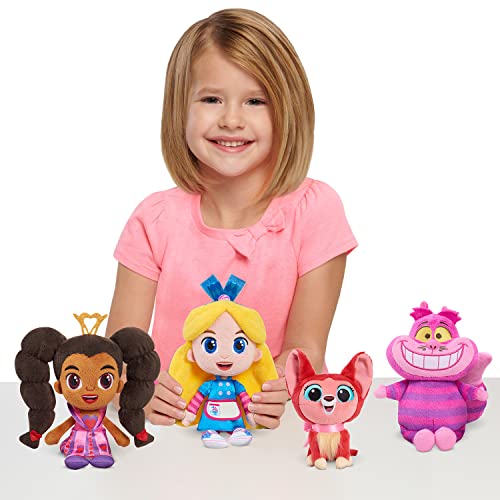 Disney Junior Alice’s Wonderland Bakery 8-inch Small Plush Cheshire Cat, Stuffed Animal, Pink, Kids Toys for Ages 3 Up by Just Play