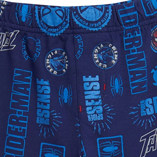 Marvel Avengers Spiderman Toddler Boys T-Shirt and French Terry Shorts Set 5T