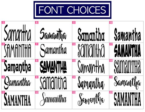 Personalized Name Decal for Yeti Tumbler, Car or Laptop, Your Choice of Color & Style | Decals by ADavis