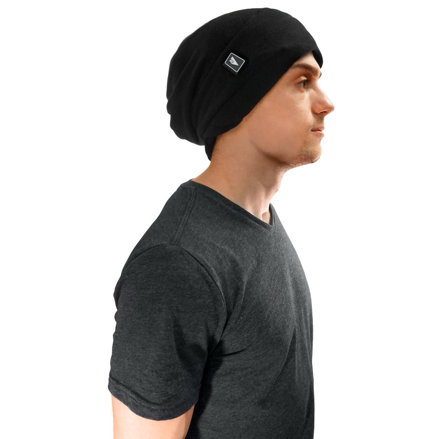ActionHeat 5V Battery Heated Fleece Balaclava Face Mask Men - Winter Face Mask for Cold Weather, Unisex Heated Hat, One Size Black