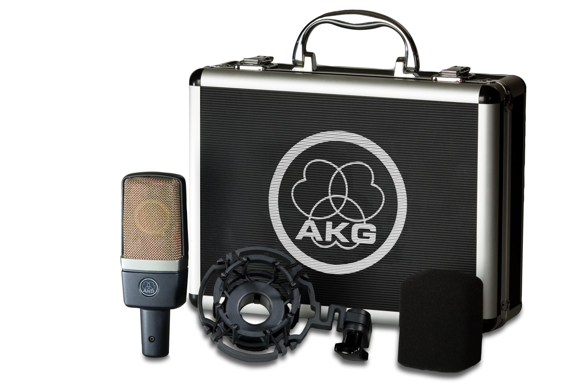 AKG Pro Audio C214 Professional Large-Diaphragm Condenser Microphone, Grey