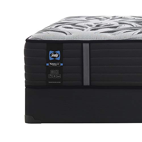 Sealy Posturepedic Plus, Tight Top 15 Plush Ultra Soft Mattress with Surface-Guard and 5-Inch Foundation, Queen, Grey