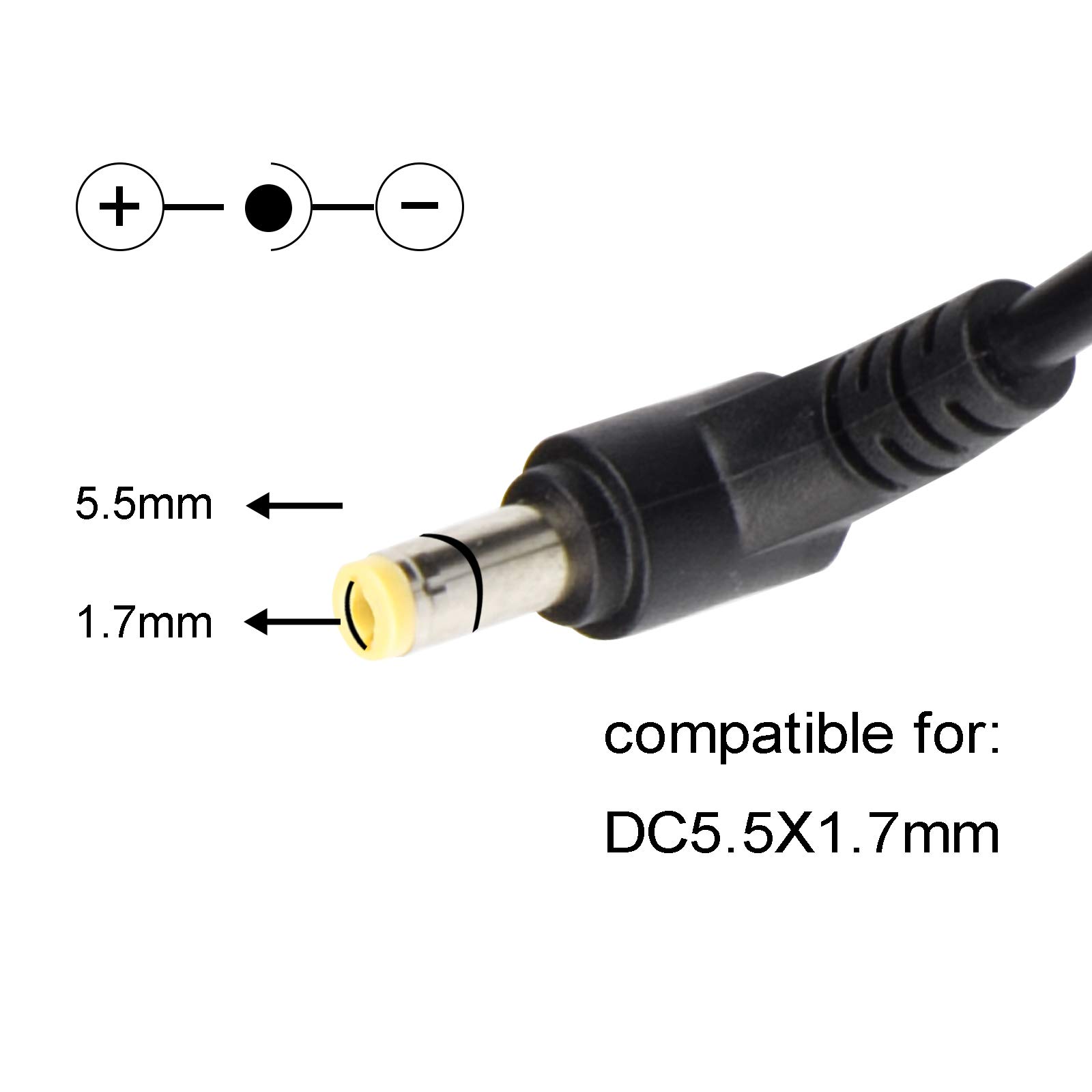 AC Adapter for Acer G277HL GN246HL H257HU R271 R221Q UT220HQL XG270HU LED Monitor Power Supply