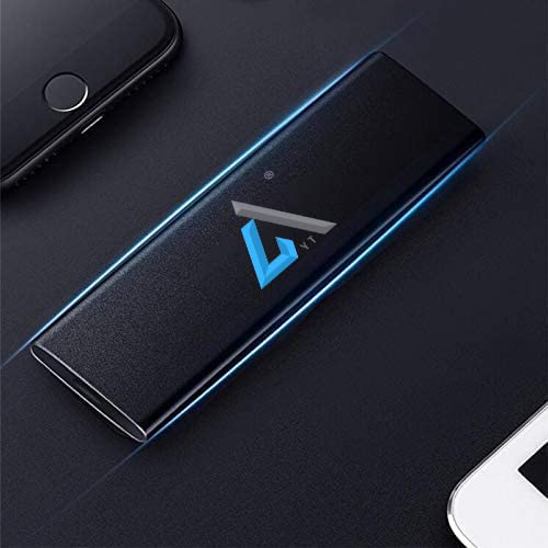 AYTEMGLOBAL 512GB Portable External SSD, USB3.2 Gen2, 6Gbps, Ultra-Fast Transfer Speed, Compatible with Windows, Mac, Linux, Android, PS4, Xbox - Shock Resistant Aluminum Body
