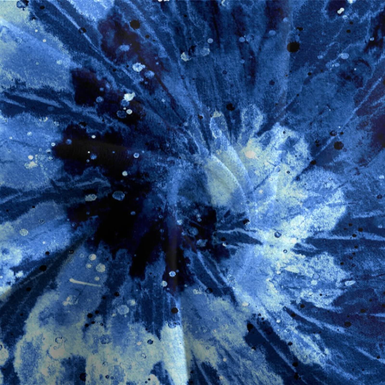 Blue Tie Dye Bedding Set Blue Tie Dye Bedding Cover Spiral Tie Dyed Printed Bed Comforter Cover Set,Boho Bohemian Hippie Bedding Sets Full Size Abstract Printed Quilt Cover Full(203x228cm)