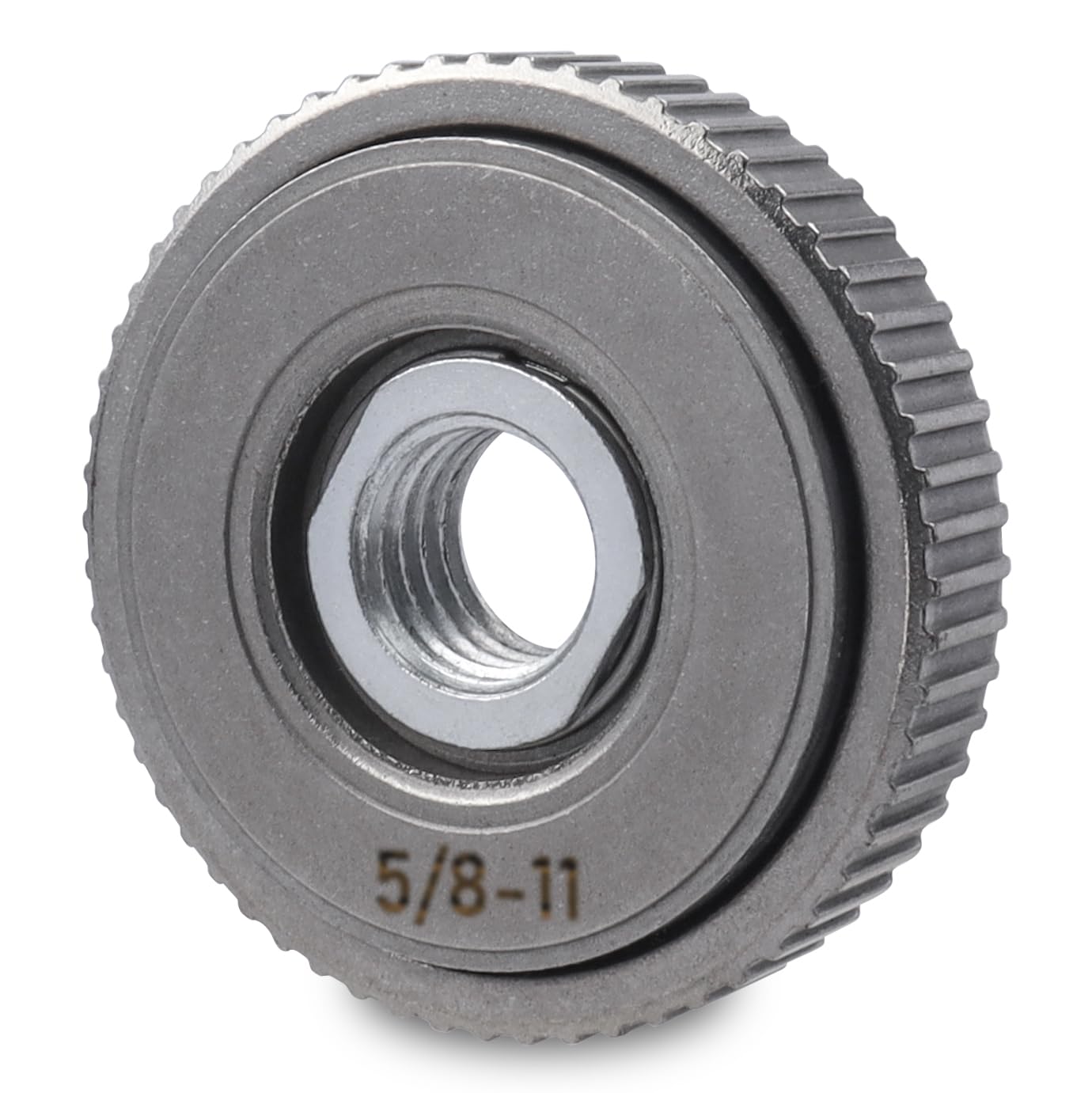 Yakamoz 5/8"-11 Grinder Nut, Quick Release Angle Grinder Flange Nut 5/8-11 Grinder Locking Nut for Angle Grinder Replacement Parts