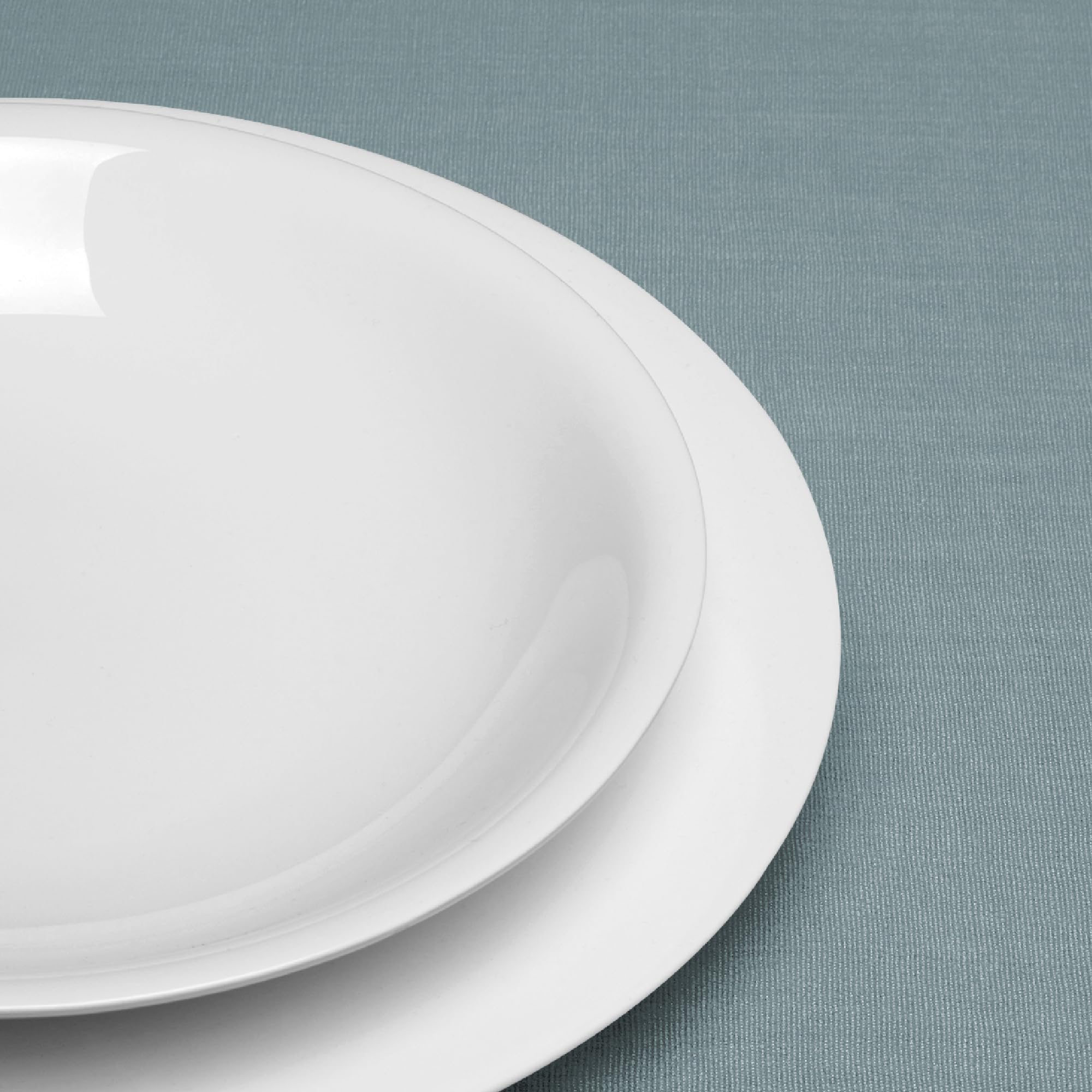 Alessi "All-Time" Soup Bowls in Bone China (Set of 4), White, Large