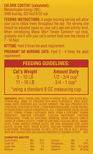 Meow Mix Tender Centers Basted Bites Chicken and Tuna Flavor, 3 Lb