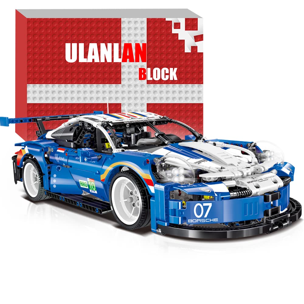 Brick Construction Toy, Technique Building Blocks and Engineering Toy, Adult Collectible Model Cars Kits to Build, 1:12 Scale Racing Car Model 1620 Pieces
