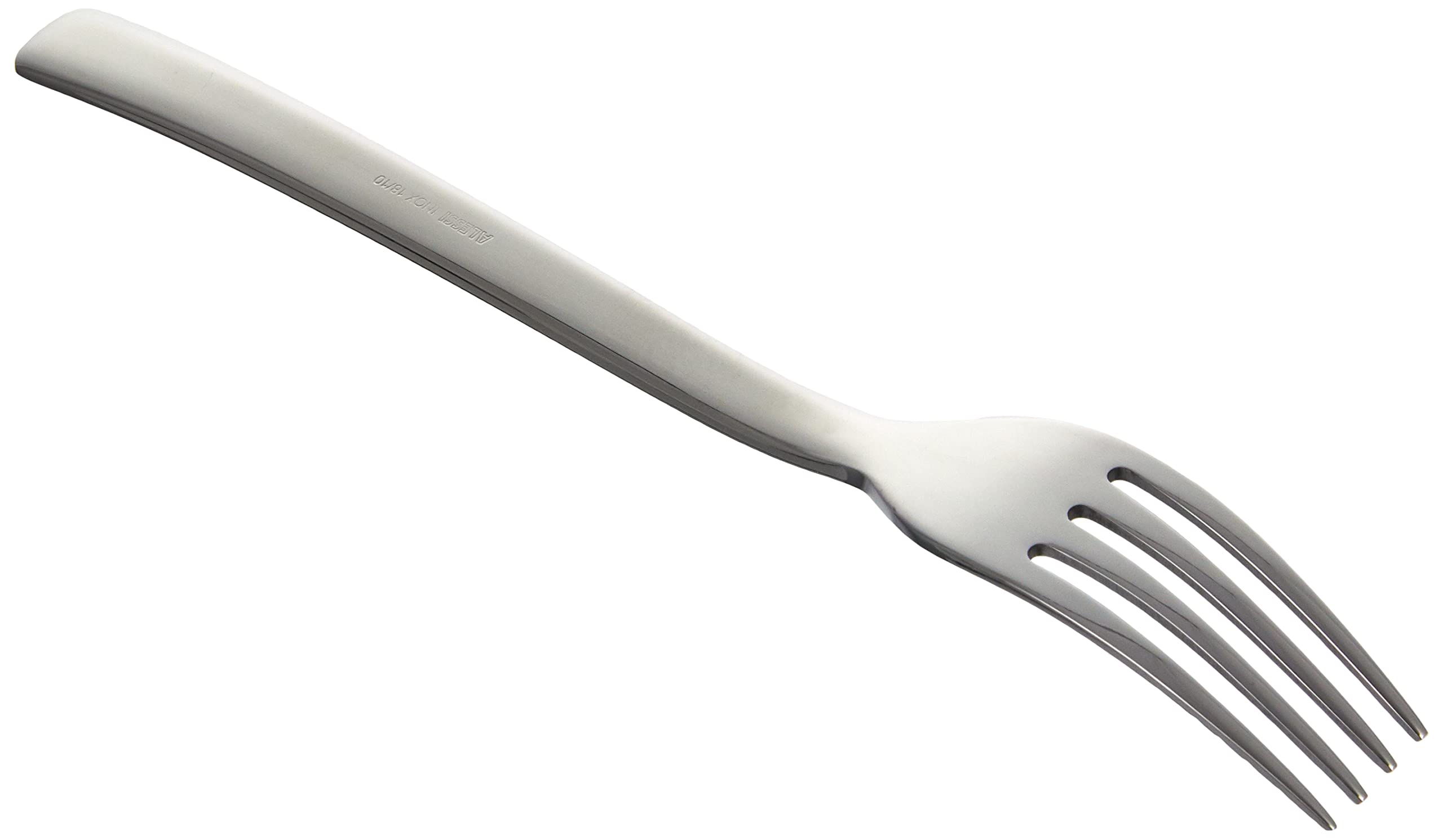 Alessi "Ovale" Mirror Polished Dessert Forks in 18/10 Stainless Steel (Set of 6), Silver