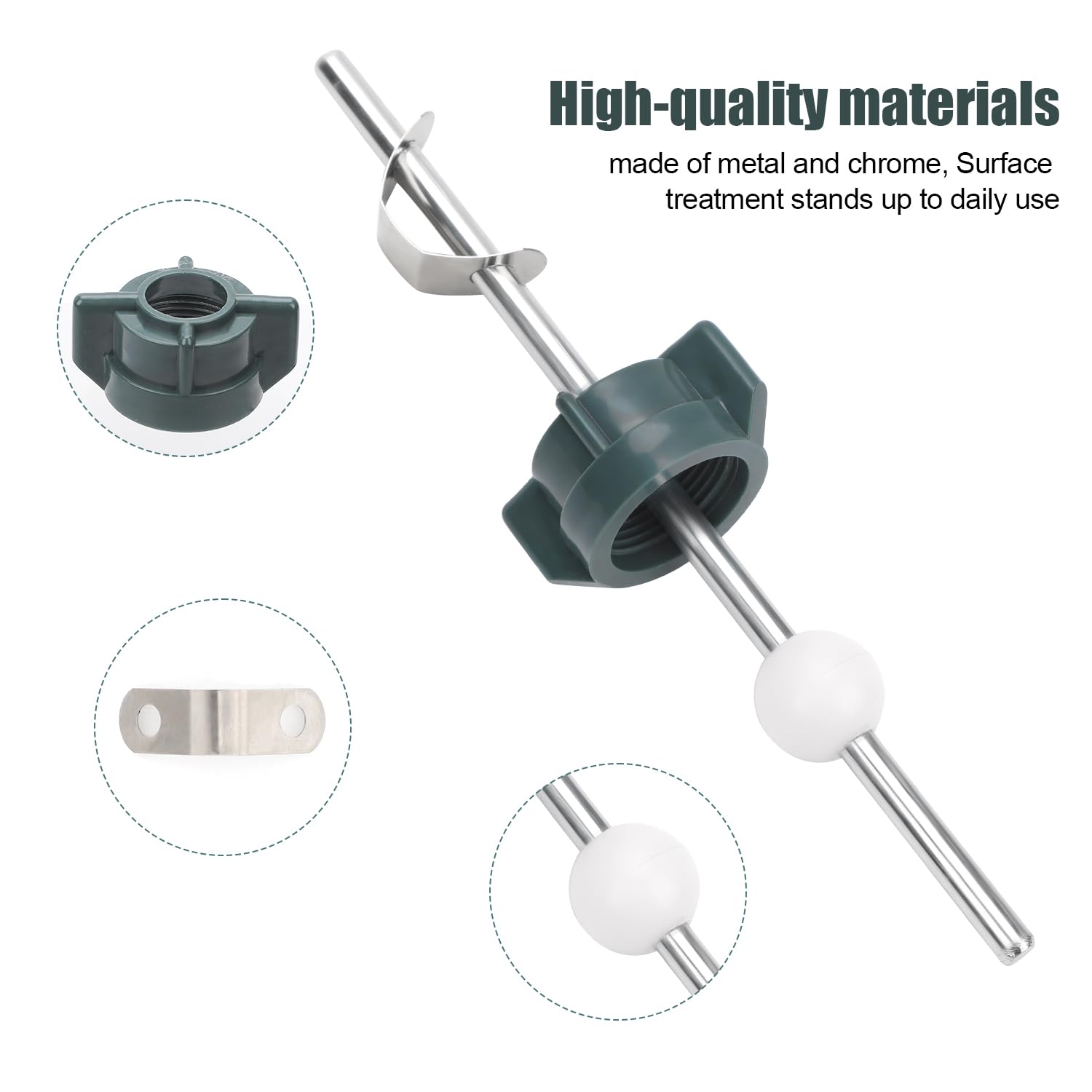 Lavatory Pop Up Center Piece Assembly, Bathroom Sink Drain Stopper Ball Pivot Rod Replacement Compatible with Price Pfister Pop up Stopper & Other Hot Brands Replacement for PS2673