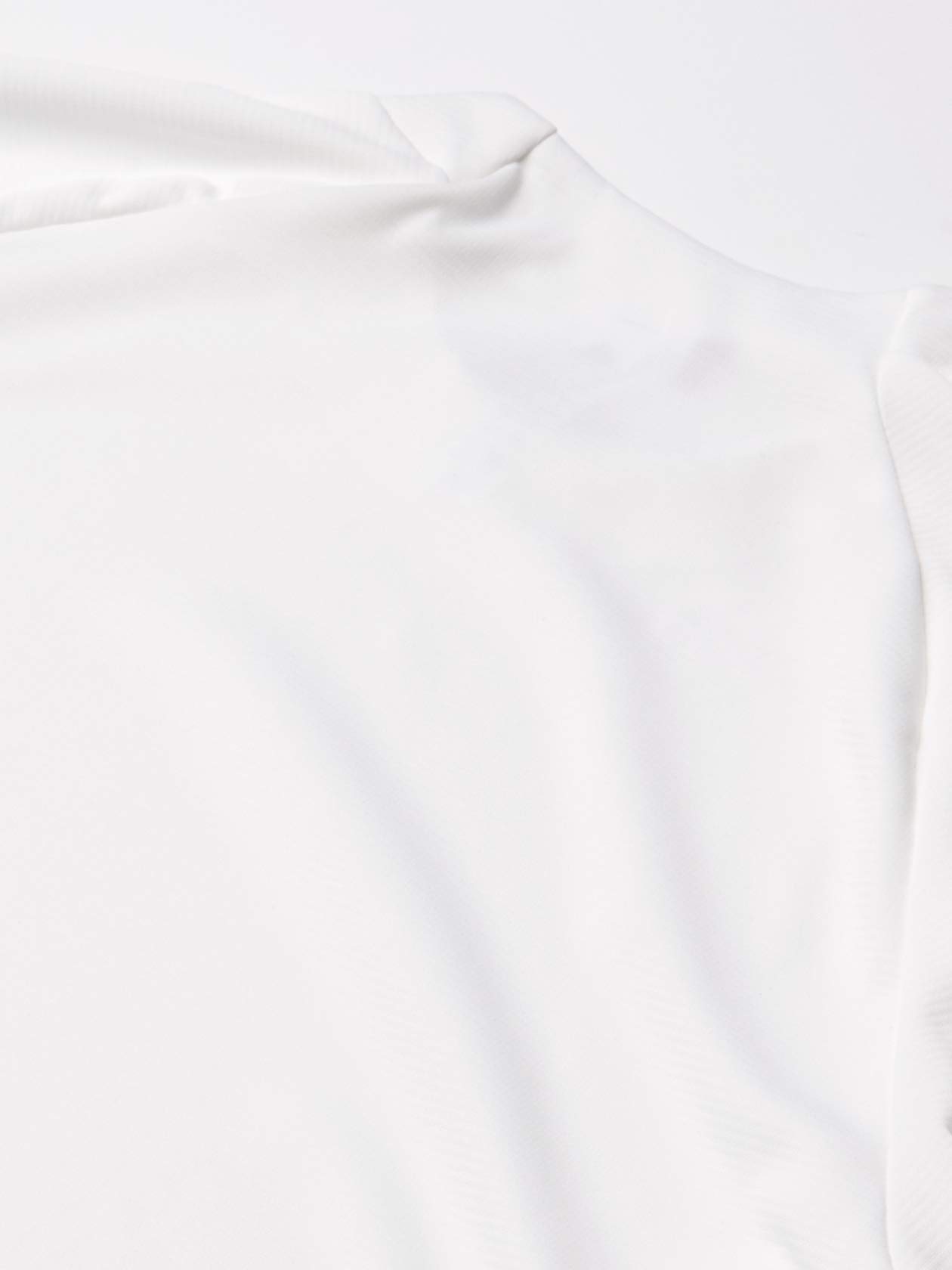 adidas Golf No-Show Mock Long Sleeve Tee, White, Medium