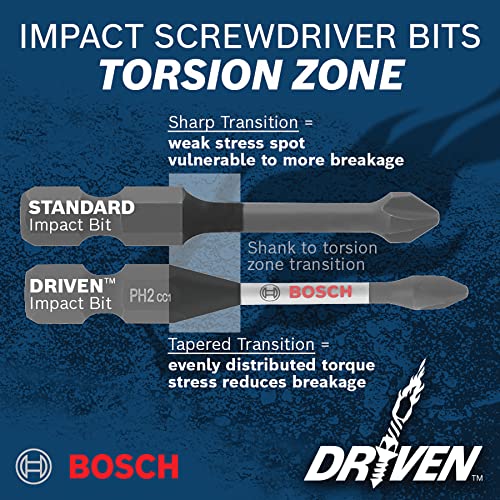 BOSCH ITDT25115 15-Pack 1 in. Driven Torx #25 Impact Tough Screwdriving Insert Bits