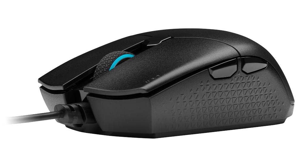 Corsair KATAR PRO Ultra-Light Gaming Mouse - FPS/MOBA Mouse, Symmetric Shape, 12,400 DPI Optical Sensor, 6 Programmable Buttons, Plug-and-Play, RGB Backlighting, for Claw and Fingertip Grips - Black