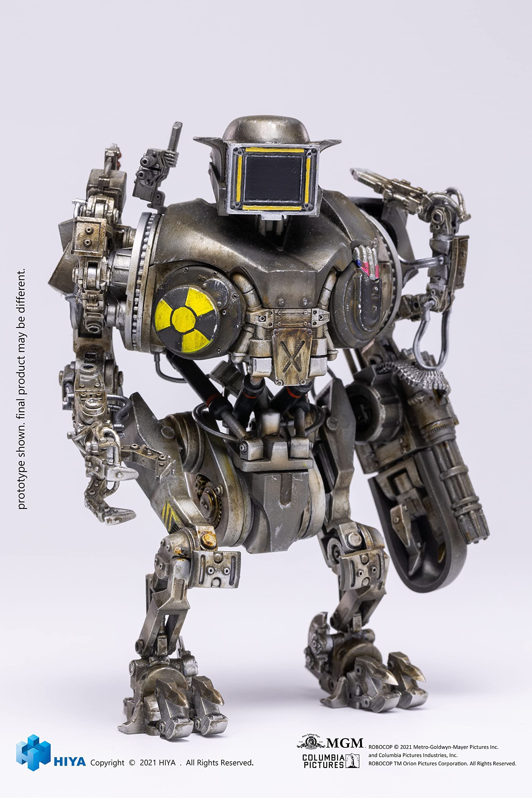 Hiya Toys Robocop 2: Battle Damaged RoboCain 1:18 Scale Action Figure Multicolor EMR0093