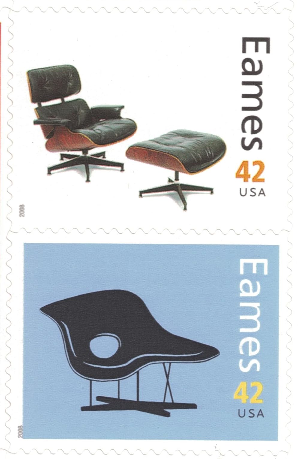 Charles and Ray Eames Collectible Sheet of Sixteen 42 Cent Stamps Scott 4333 By USPS