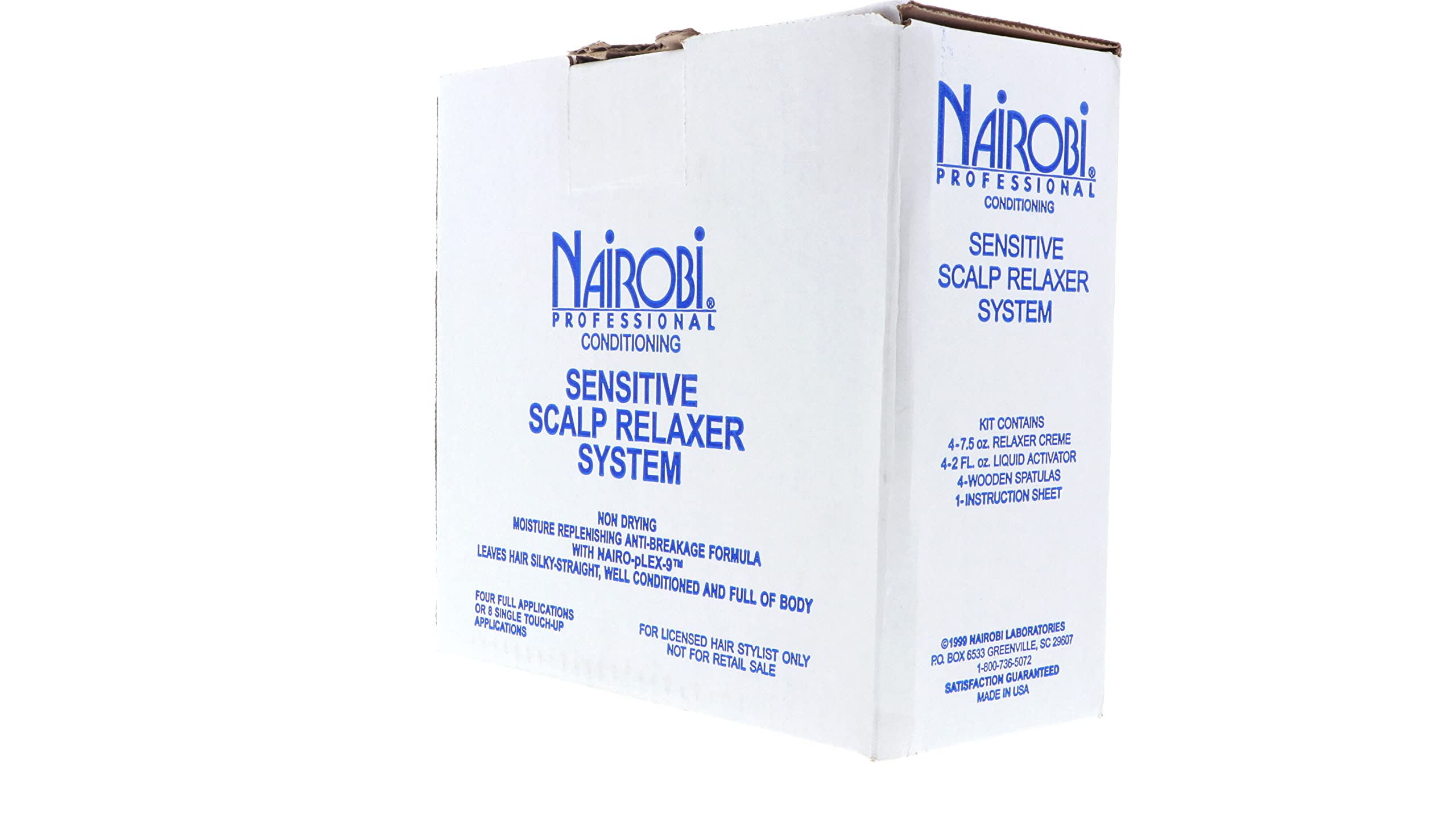 Nairobi Conditioning Sensitive Scalp Hair Relaxer Kit, 4 Count by Nairobi