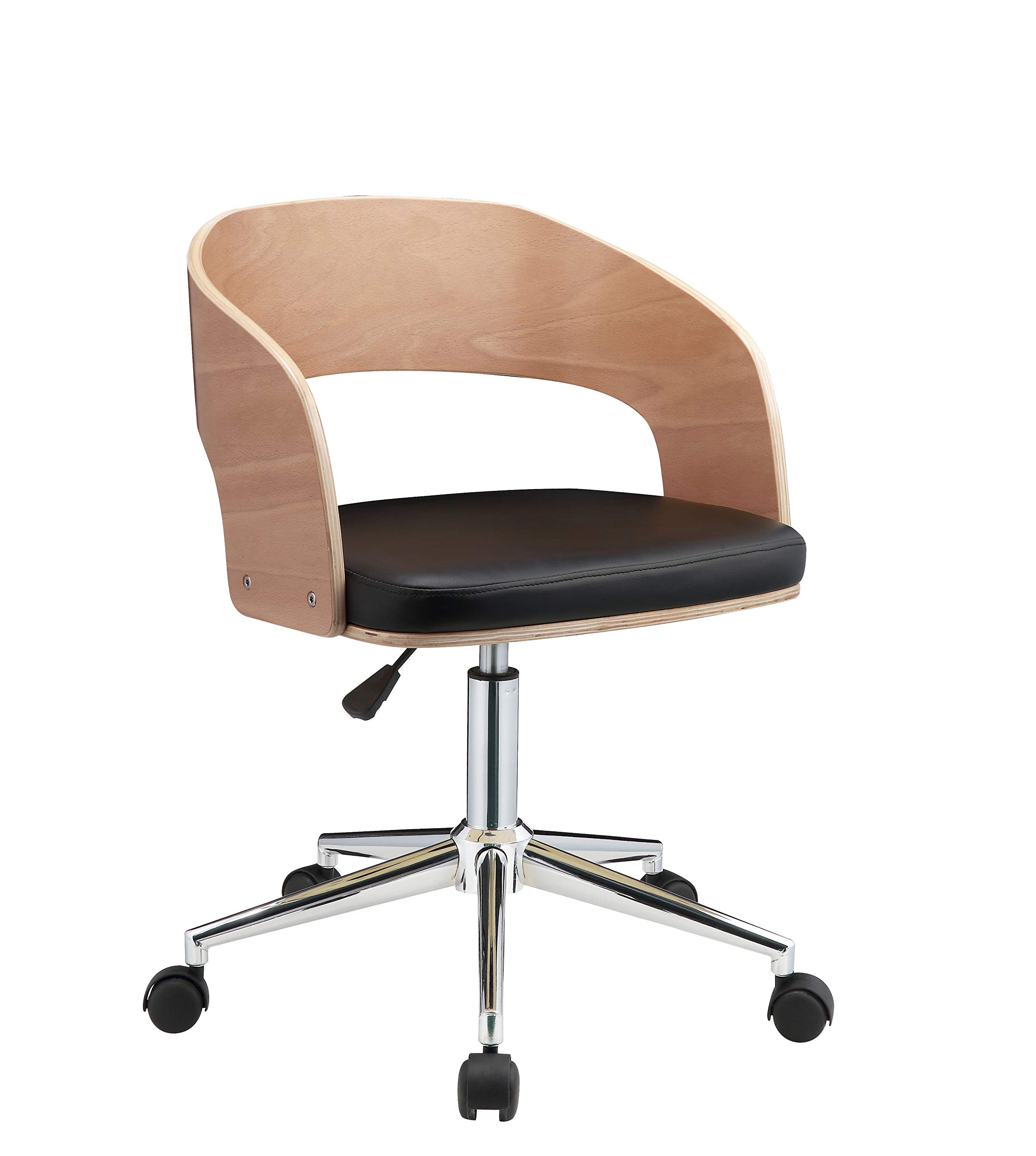 Acme Furniture Yoshiko Office Chair, Black and Beech