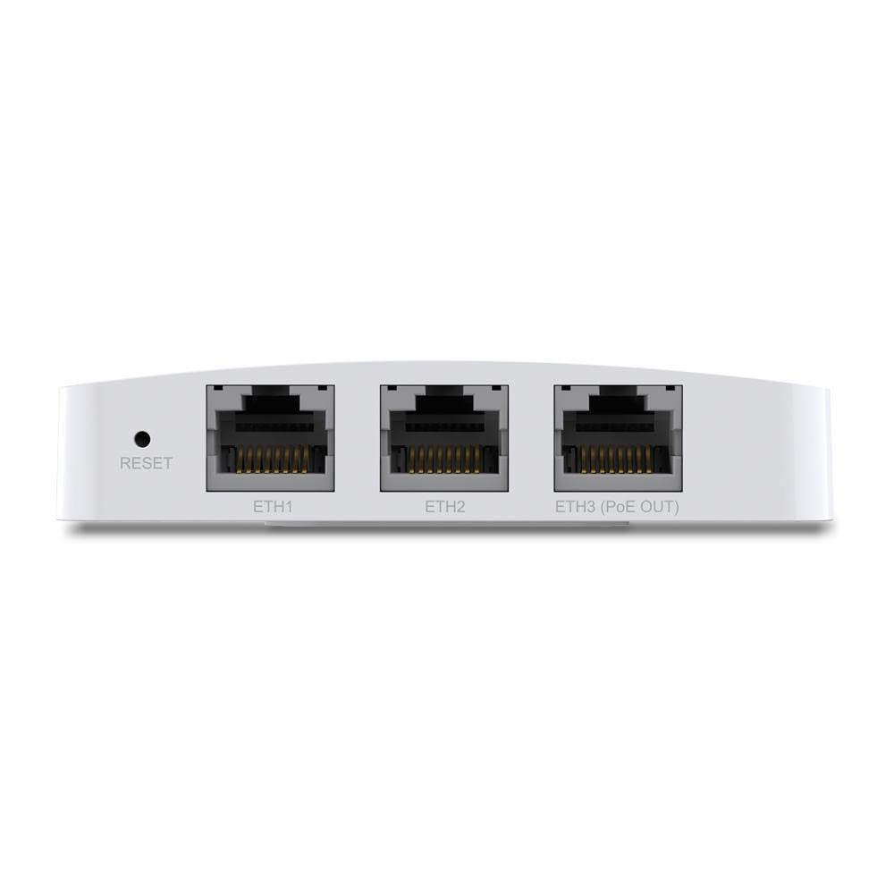 TP-Link EAP225-Wall V2 | Omada AC1200 In-Wall Wireless Access Point | 3×10/100Mbps Ports | MU-MIMO & Beamforming | PoE Powered | Quick Installation | SDN Integrated | Cloud Access & Omada app | White