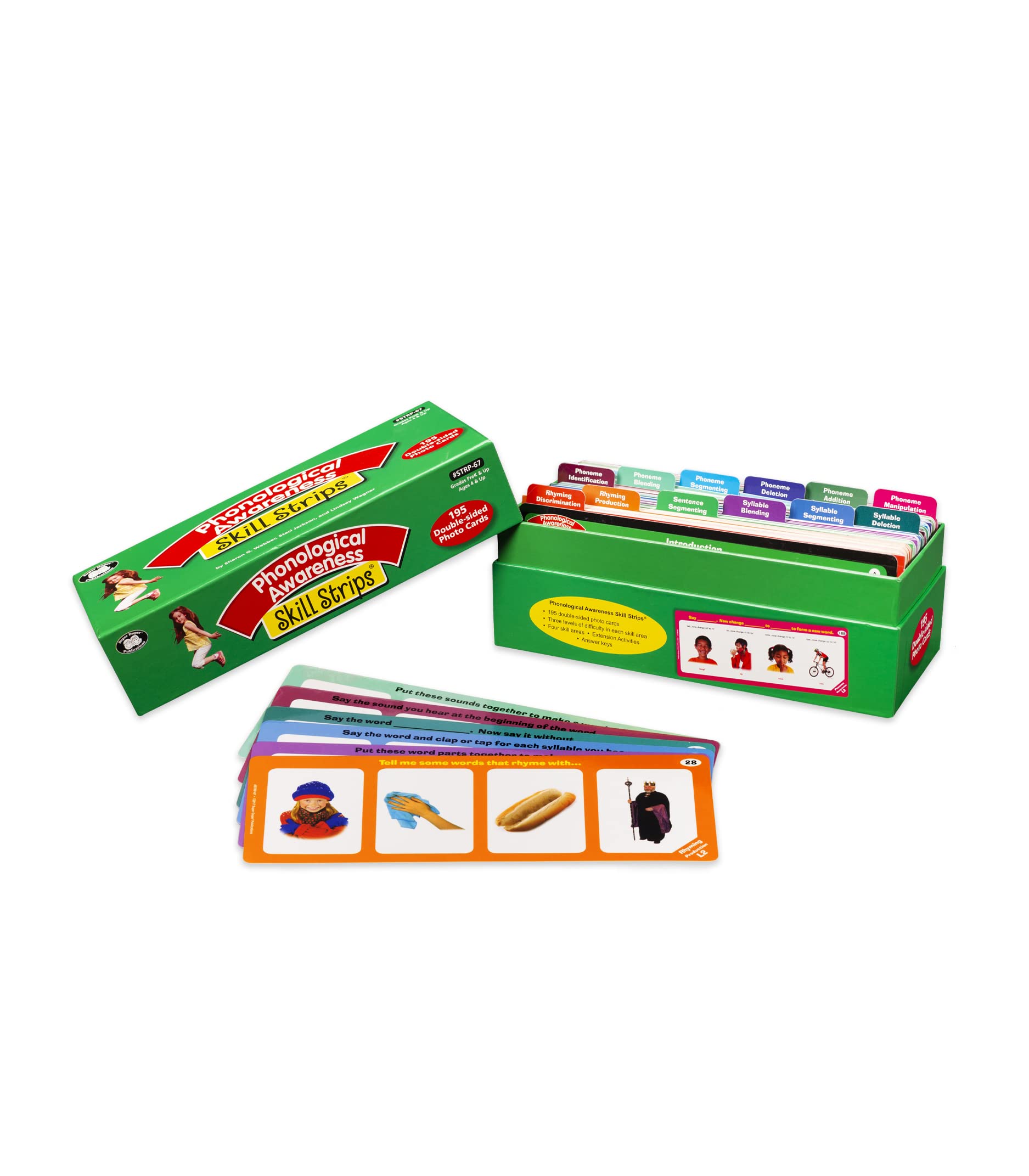Super Duper Publications | Phonological Awareness Skill Strips® Photo Flash Cards | Educational Learning Resource for Children | Skills to Learn to Read | Activities for Auditory Processing Disorders
