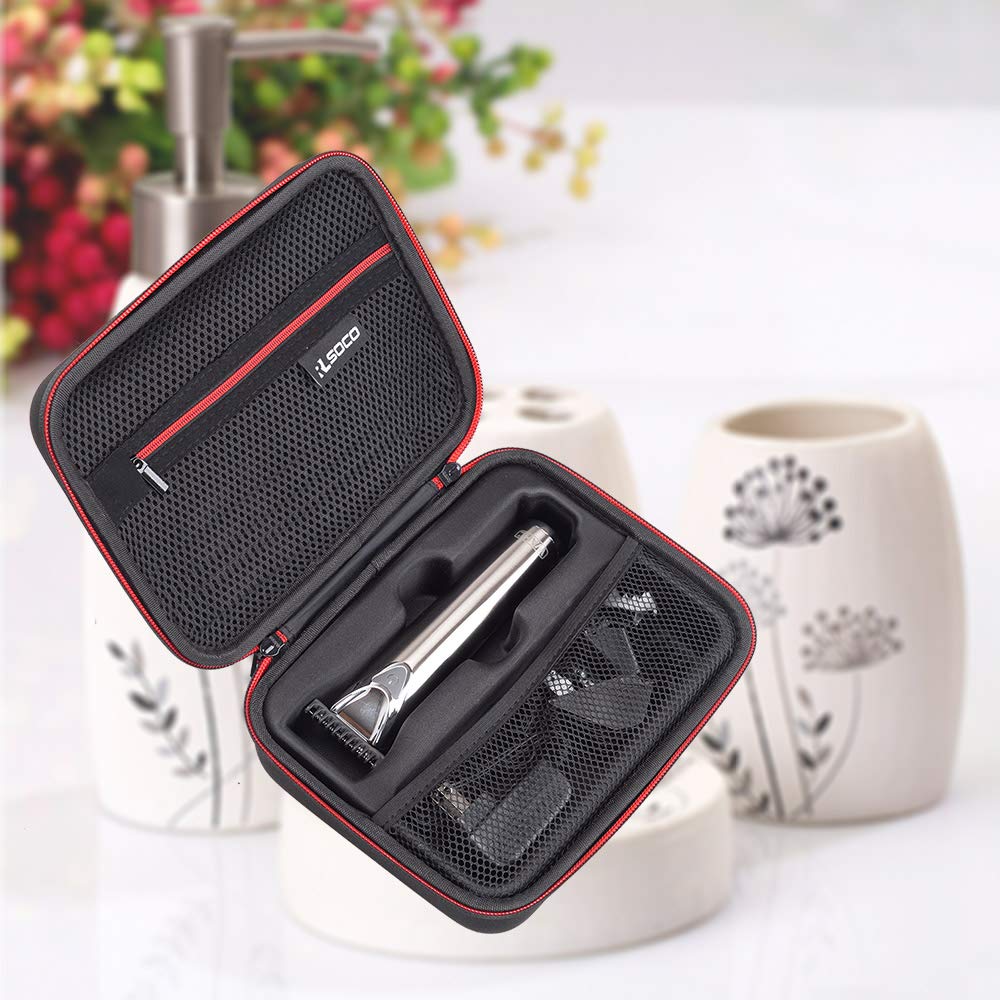 RLSOCO Hard Case for Wahl USA Stainless Steel Lithium Ion 2.0+ Beard Trimmer/2.0+ Slate Beard Trimmer/Cordless Beard Trimmer for Men, Storage Case for Wahl Model 9864SS/9864/9818A (Case Only)