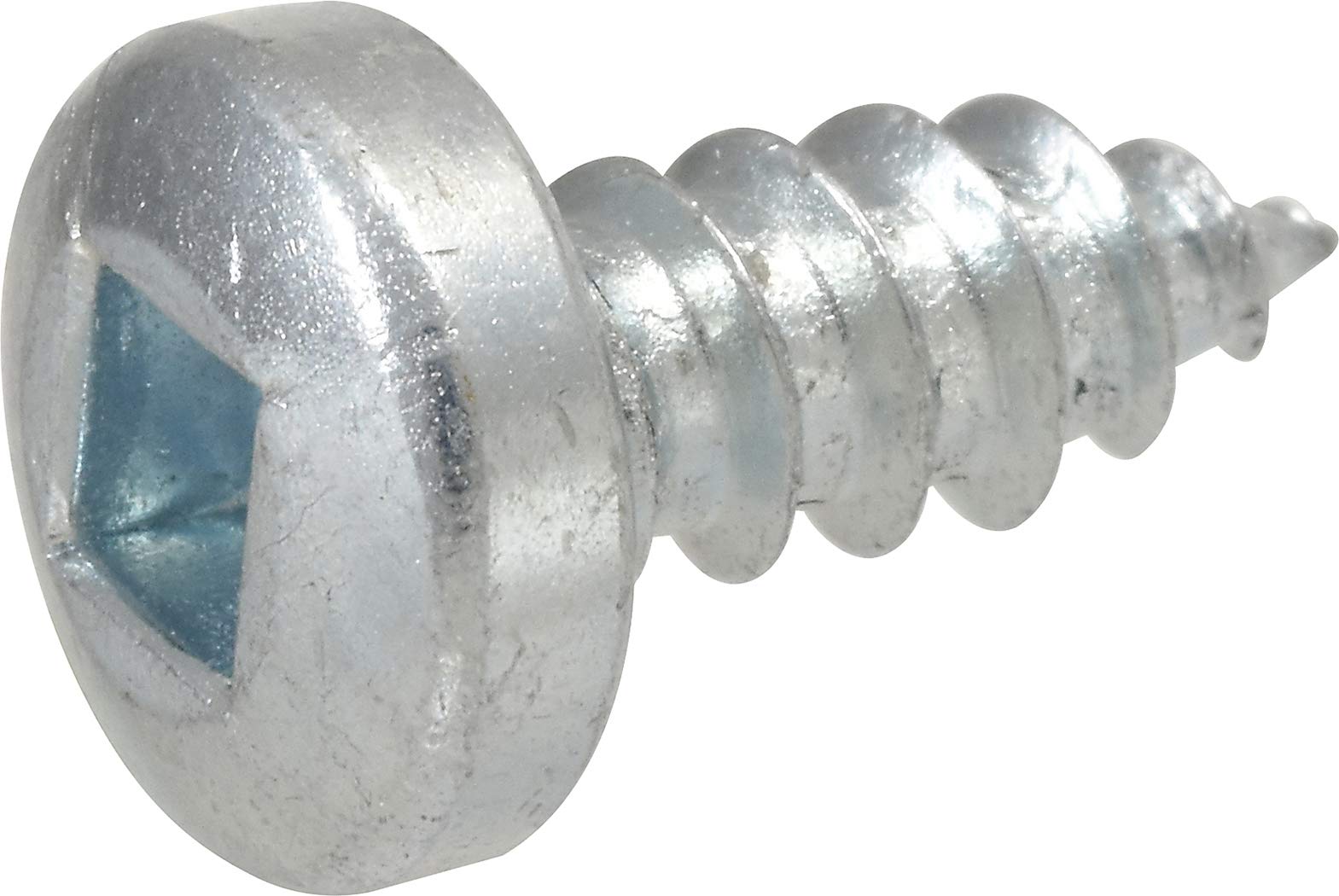 HOMEPAK 42173 Pan-Head Square Drive Sheet Metal Screws, Zinc