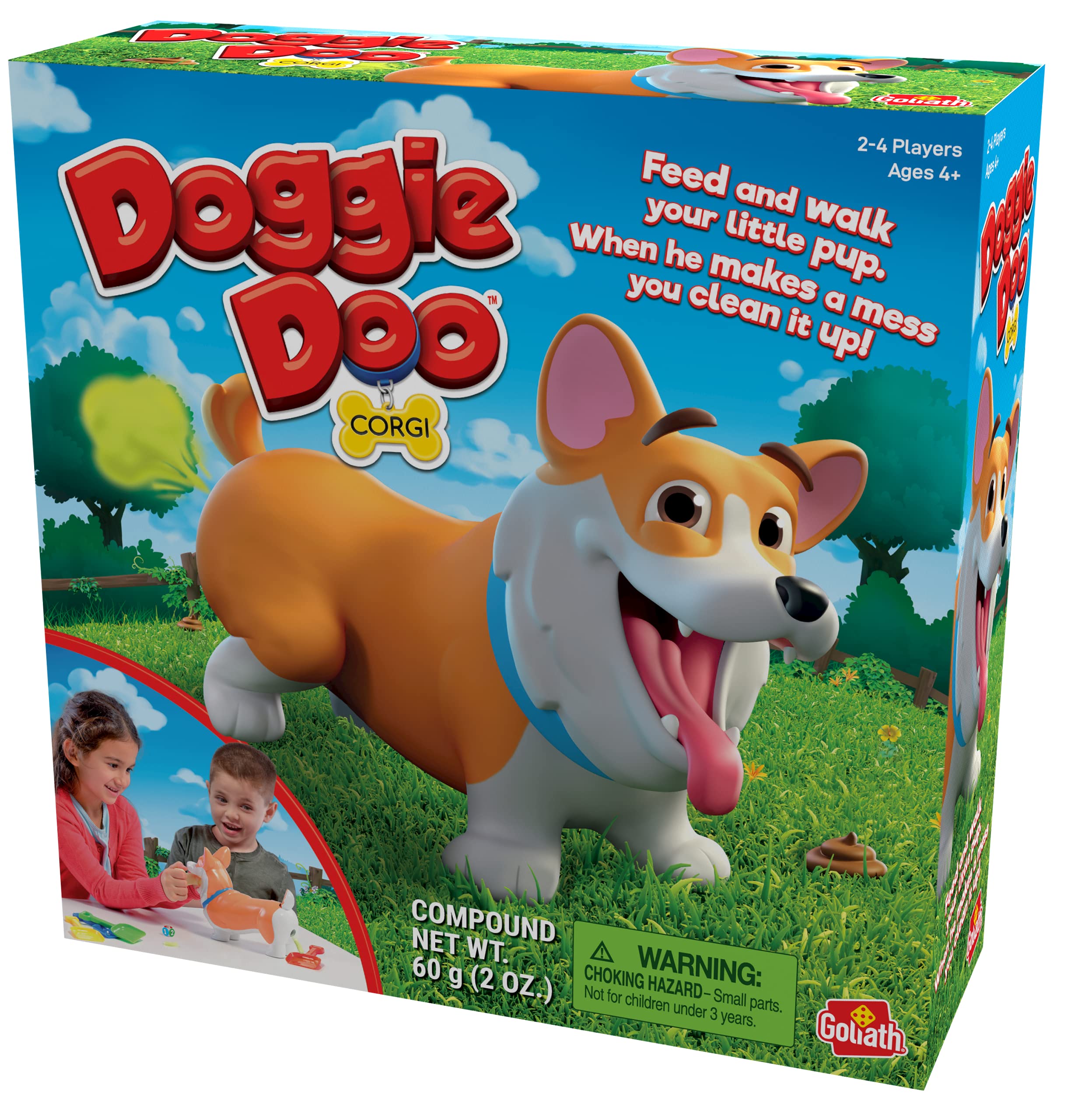 Doggie Doo Corgi Game - Unpredictable Action - Feed The Doggie and Collect His Doo to Win by Goliath, Multi Color