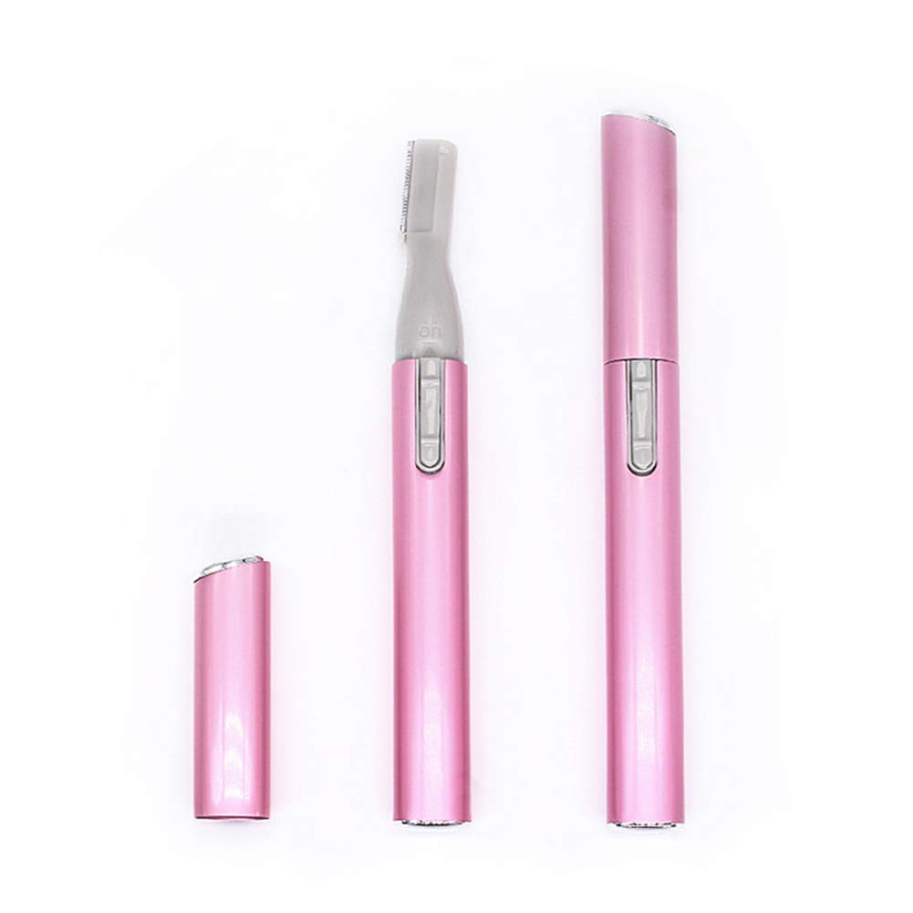 Bluelans Unisex Hair Trimmer, Electric Facial Hair Remover for Men and Women, Pink
