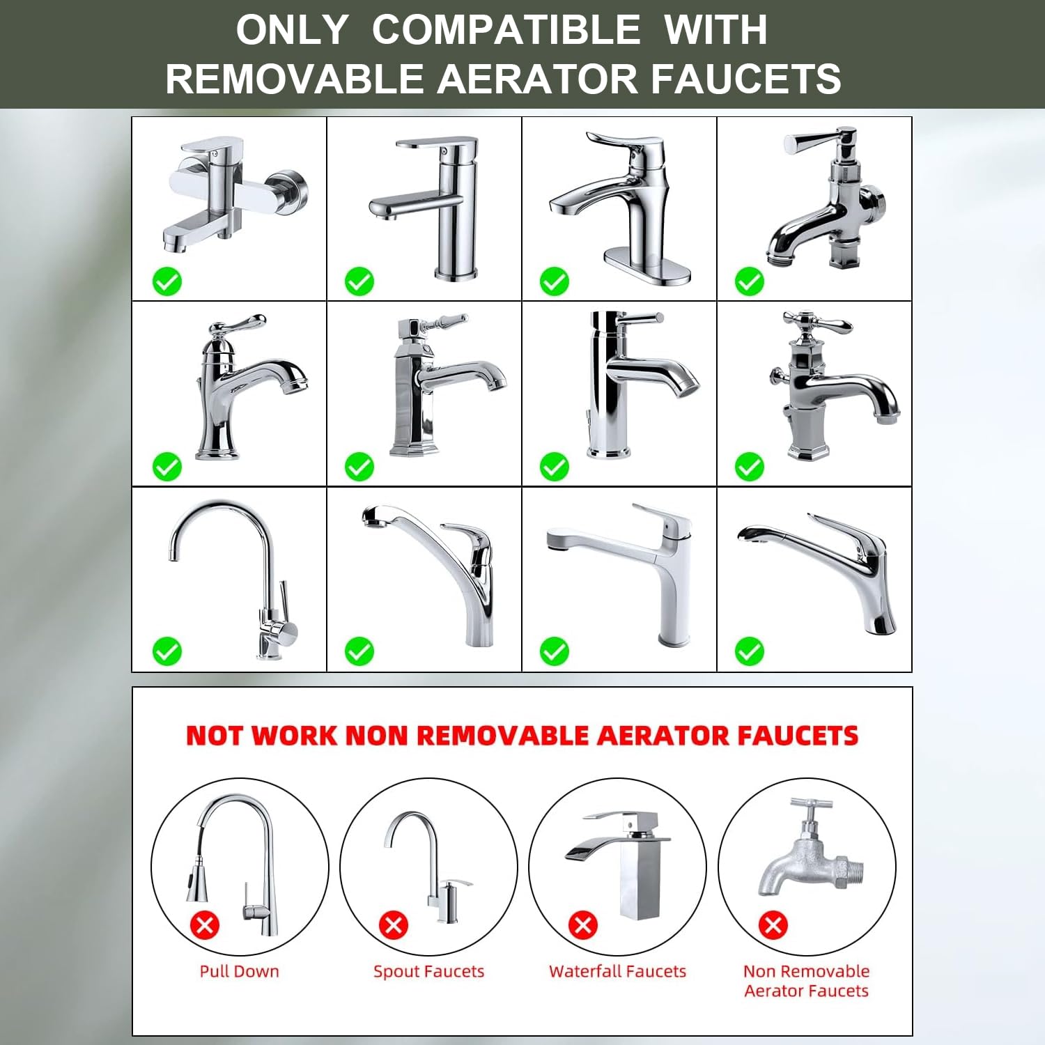 Premium Brushed Sink Faucet Handheld Bidet Sprayer for Toilet -Bidet Attachment Set for Warm & Cold Water with Dual Function, Perfect for Feminine Hygiene, Cloth Diaper,Bathroom Toilet Cleaning,etc