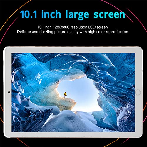 Acogedor 10.1 Inch Tablet, Quad Core 4GB RAM 64GB ROM, Support 3G Calls, Dual Card Dual Standby, 1280x800 Resolution LCD Screen, 5500mAh Battery