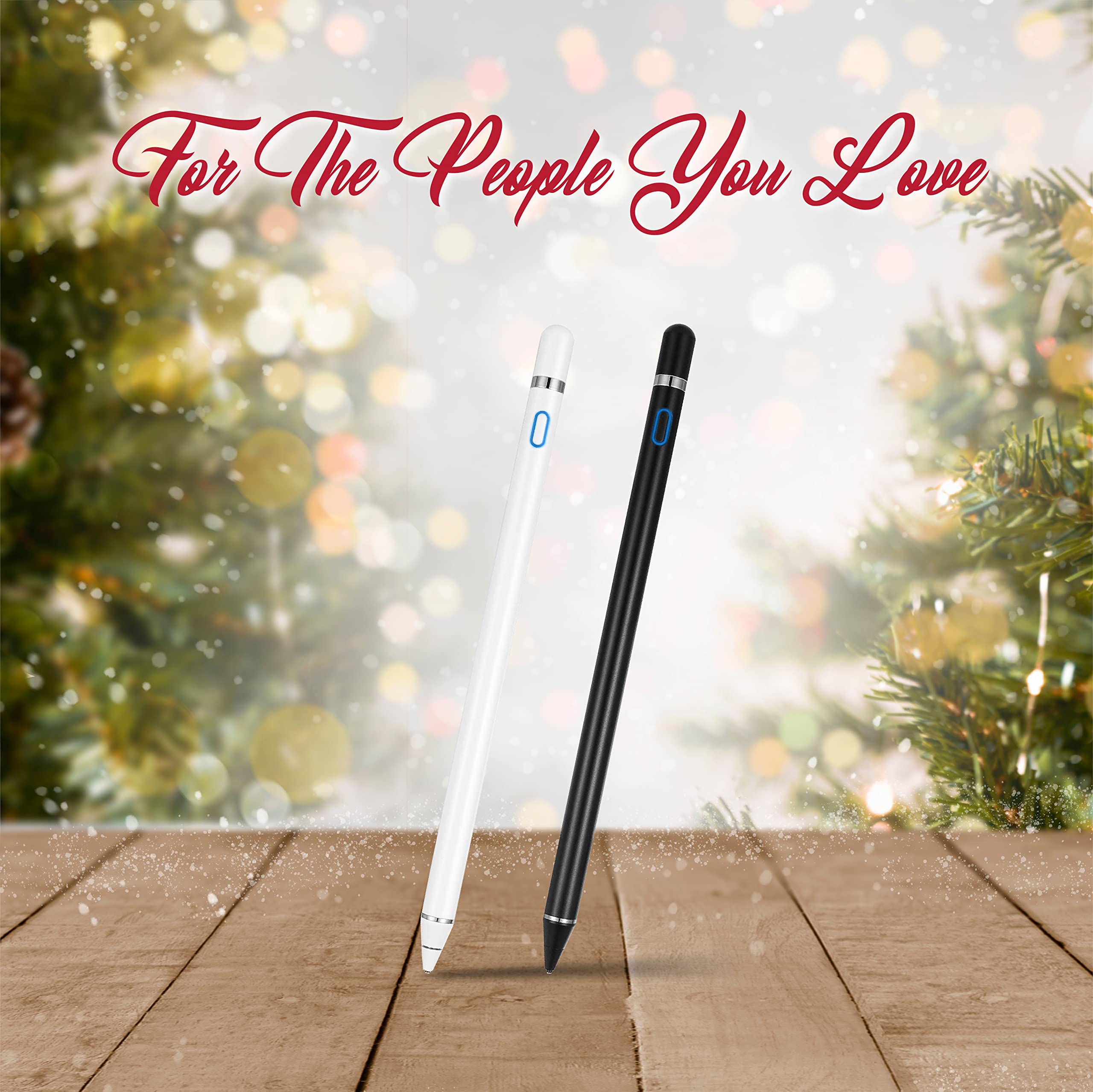 Active Stylus Pen Compatible for Touch Screens, Digital Rechargeable Stylish Pencil universal with Touch Function, Stylus pen for iPhone/iPad Pro/Air/Mini/iPhone/Android and Most Touch screens (Black)
