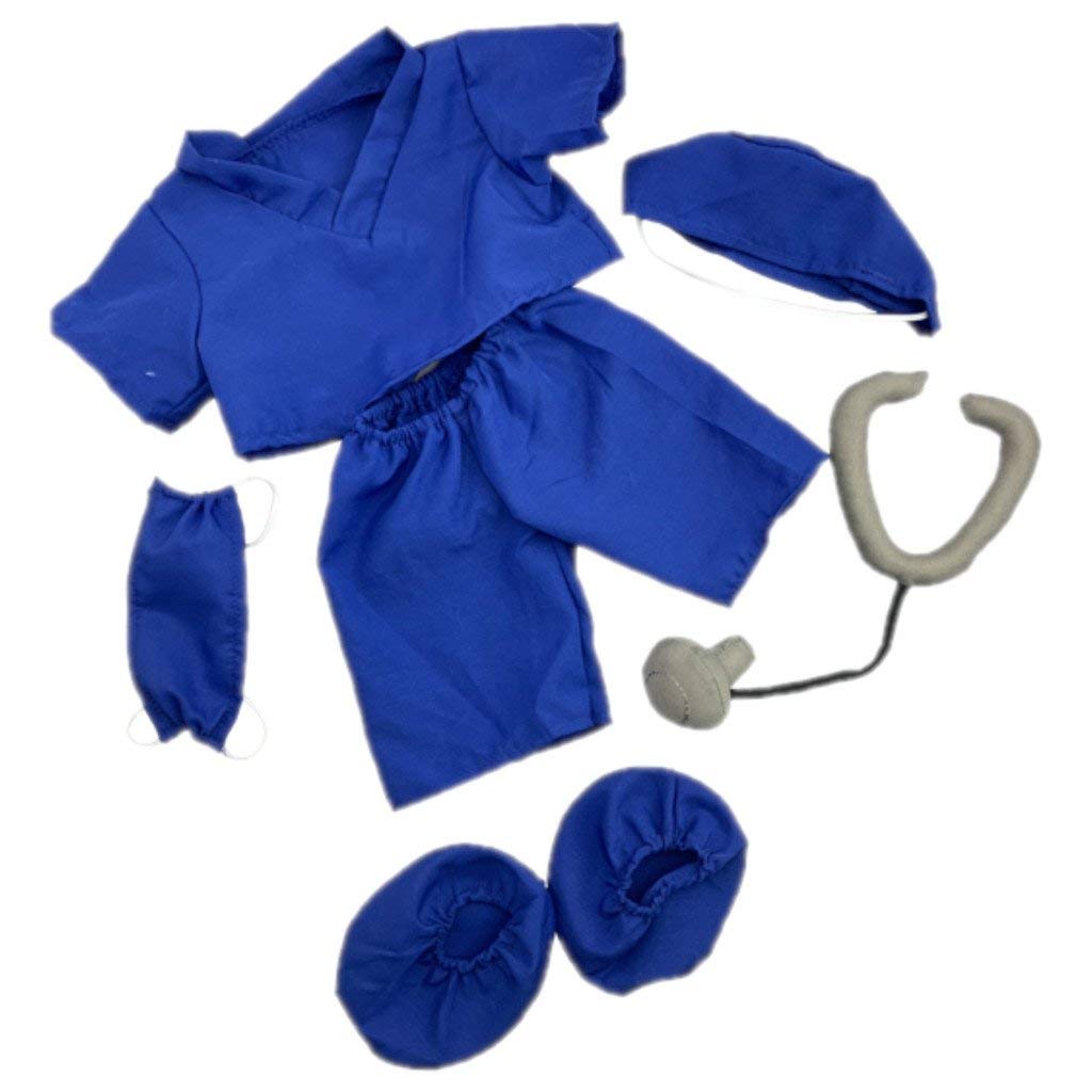 BYO-BFF Stuffed Animals Plush Toy Outfit β Dark Blue Scrubs Outfit 16β